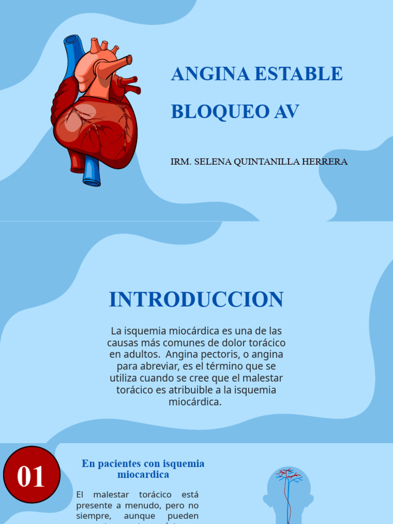 Angina y Bloqueo AV | PDF | Isquemia | Especialidades Medicas