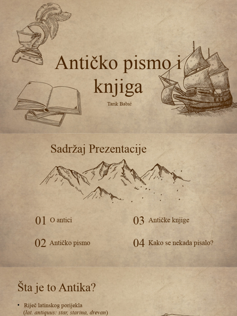 Latinski Jezik - Antičko Pismo I Knjiga | PDF
