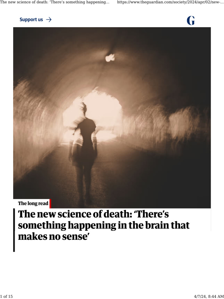 The New Science of Death There's Something Happening in The Brain That ...