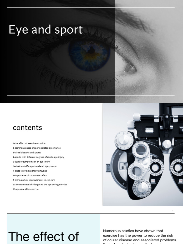 Sports Eye Safety and Injury Prevention | PDF | Human Eye | Clinical ...