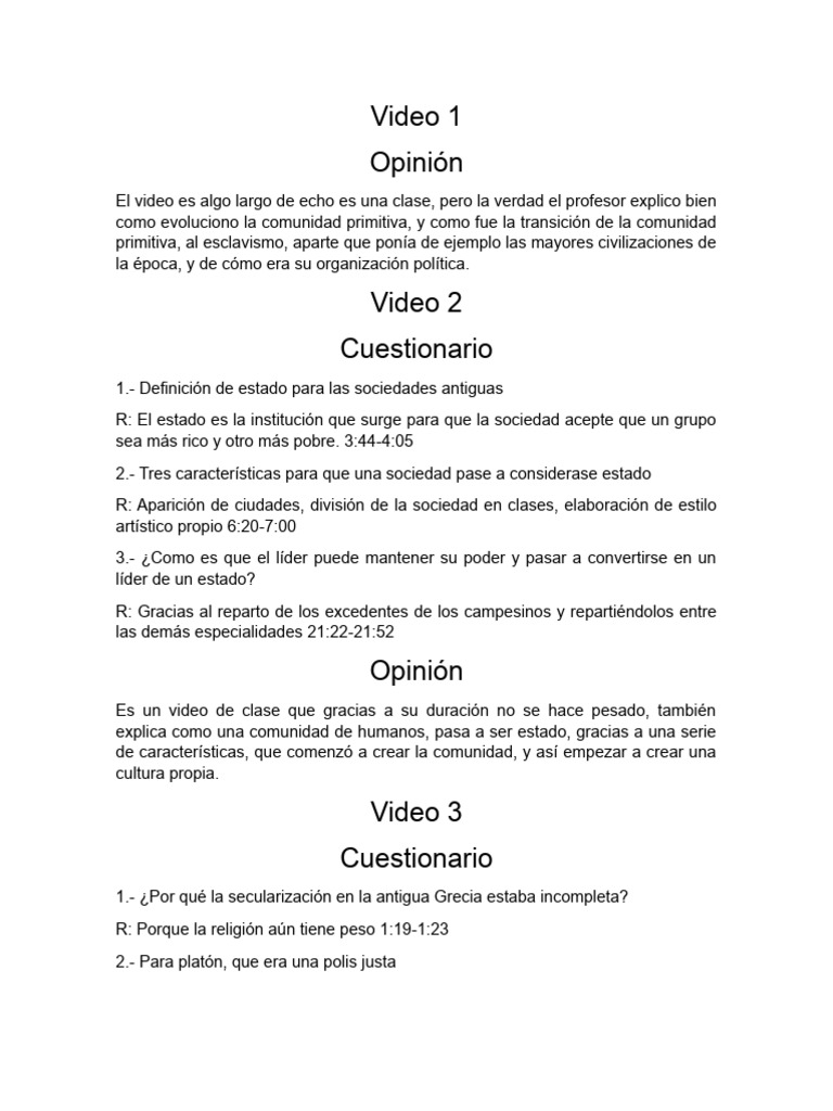 Cuestionarios EyS 21 03 2024 | PDF | Platón | Aristóteles