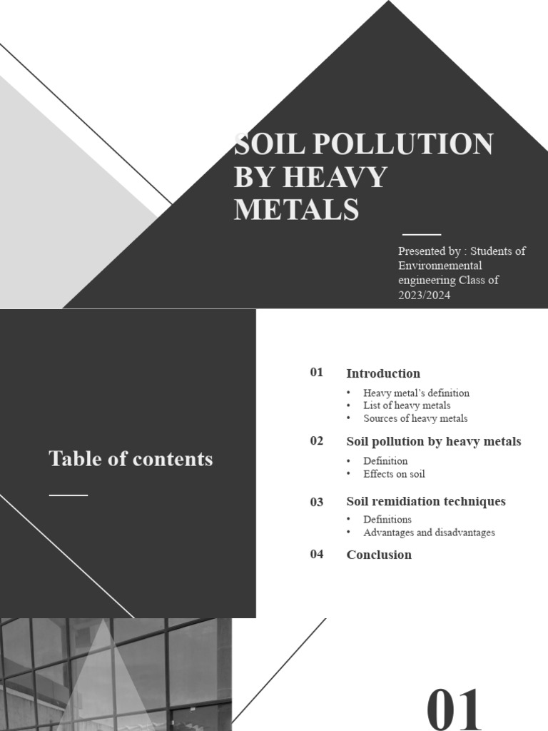 Heavy Metals | PDF | Soil | Human Impact On The Environment
