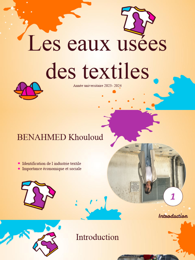PPT Textiles | PDF | Les textiles | Eaux usées