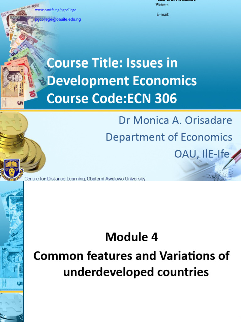 Module4 | PDF | Developing Country | Economic Development