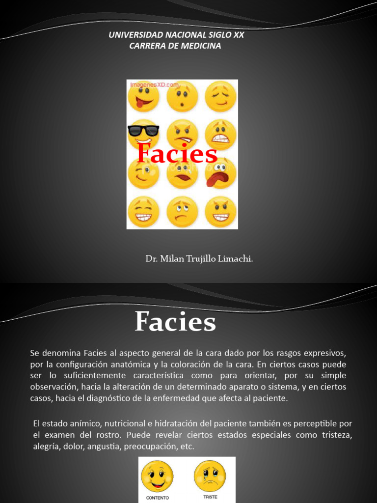Clasificación de Facies Clínicas | PDF | Cara | Causas de la muerte