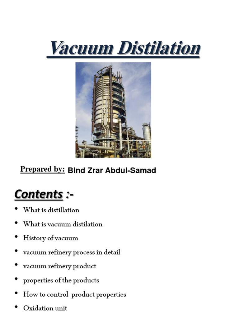 Vaccum Distillation BLND Zrar by PET - INFO | PDF | Fuel Oil | Distillation