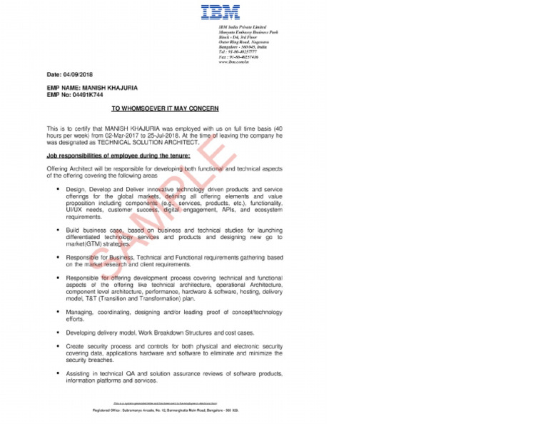 Sample Letter | PDF