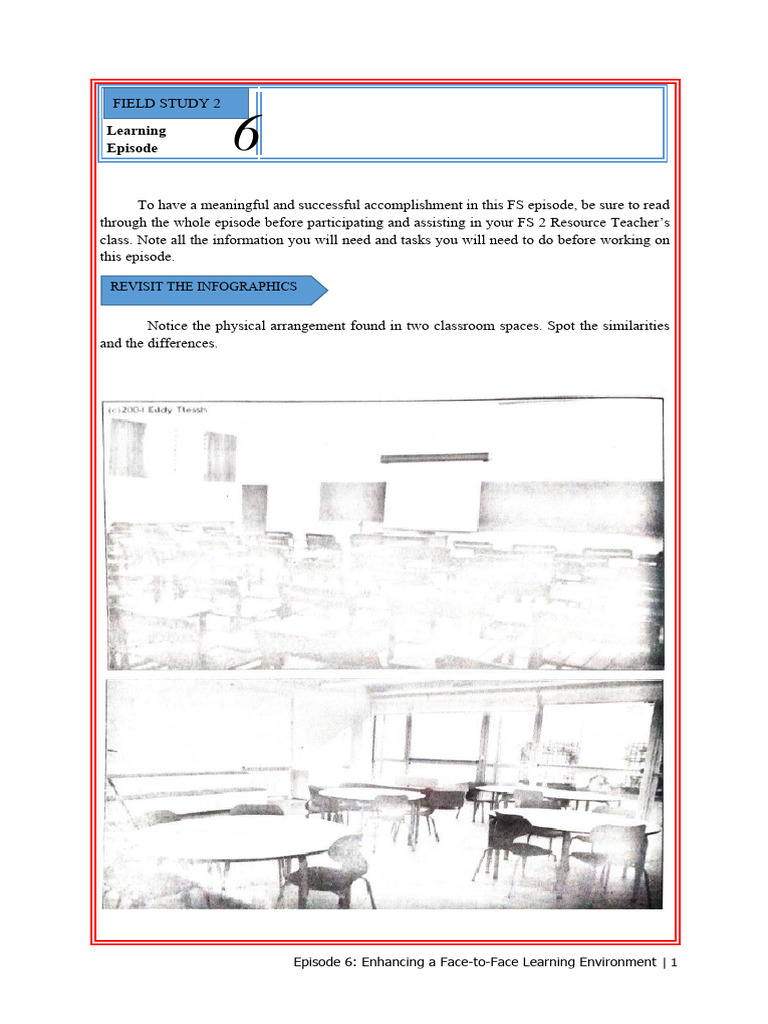 Field Study 2 Episode 6 | Download Free PDF | Learning | Classroom