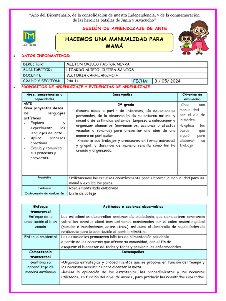 Viernes 3 de Mayo Sesion d5 Arte Hacemos Una Manualidad para Mamà | PDF ... Viernes 3 de Mayo Sesion d5 Arte Hacemos Una Manualidad para Mamà | PDF ...