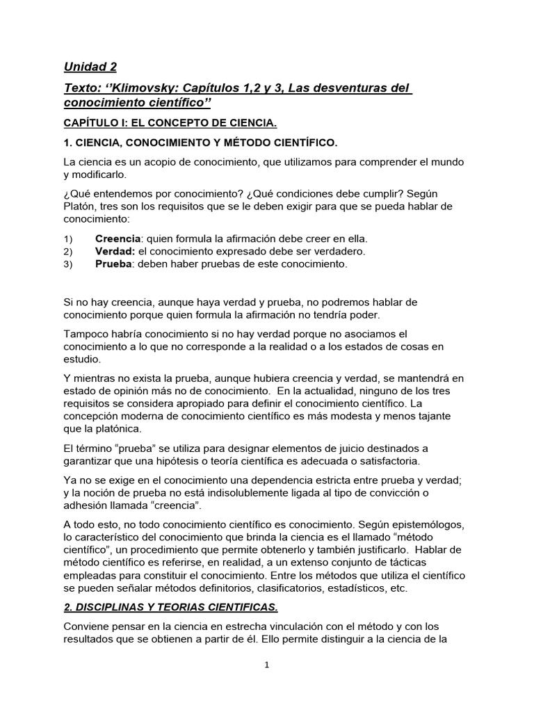 Epistemología | PDF | Verdad | Conocimiento