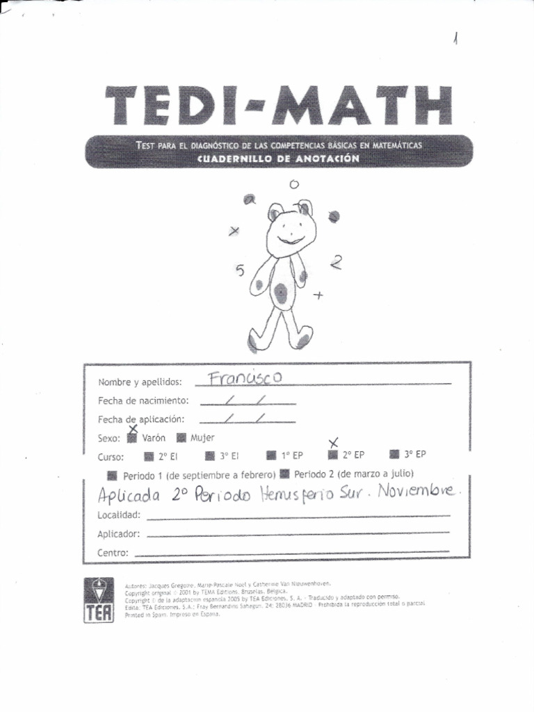 Tedi Math Completo | PDF