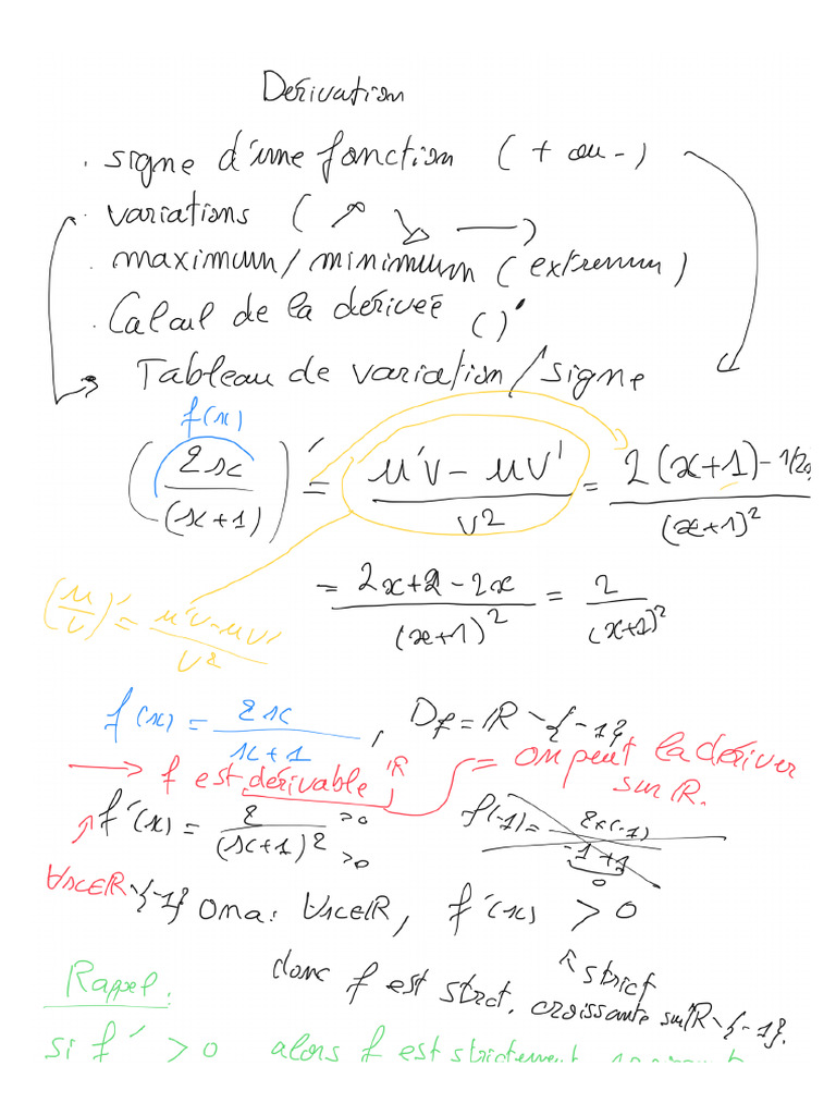 Derivation | PDF