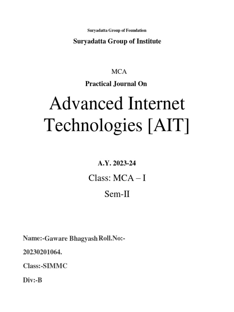 Ait Journal Index | Download Free PDF | Php | Web Page