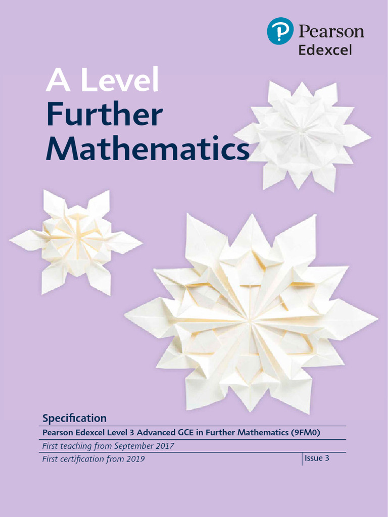 A Level Further Mathematics Specification | PDF | Complex Number | Mathematics