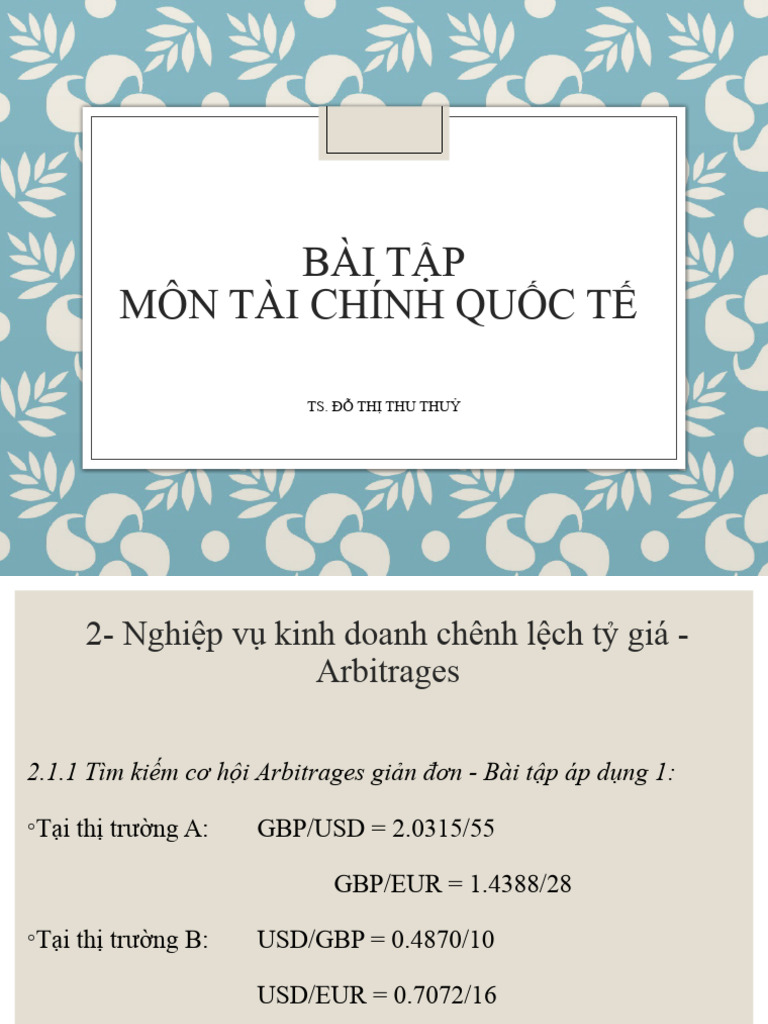 Baitaptonghop TCQT | PDF