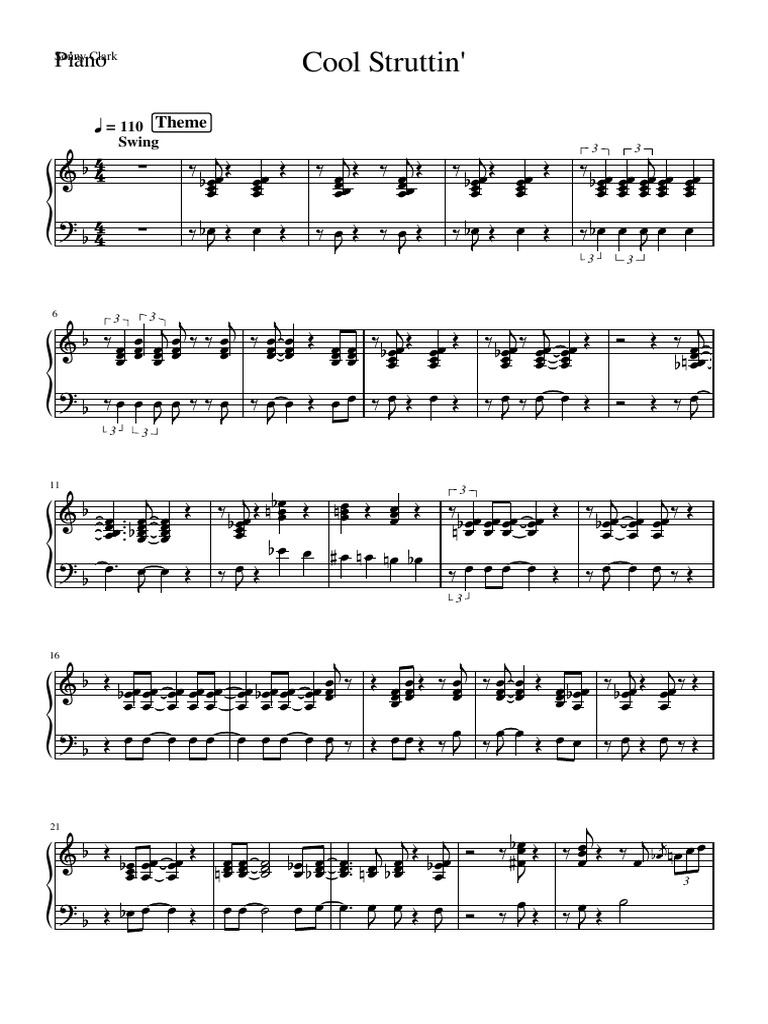Cool Struttin' Lead Sheet | PDF