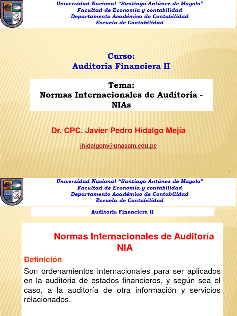 Sesión5 y 6 2022.IAudit. Fin. II | PDF | Auditoría | Contabilidad