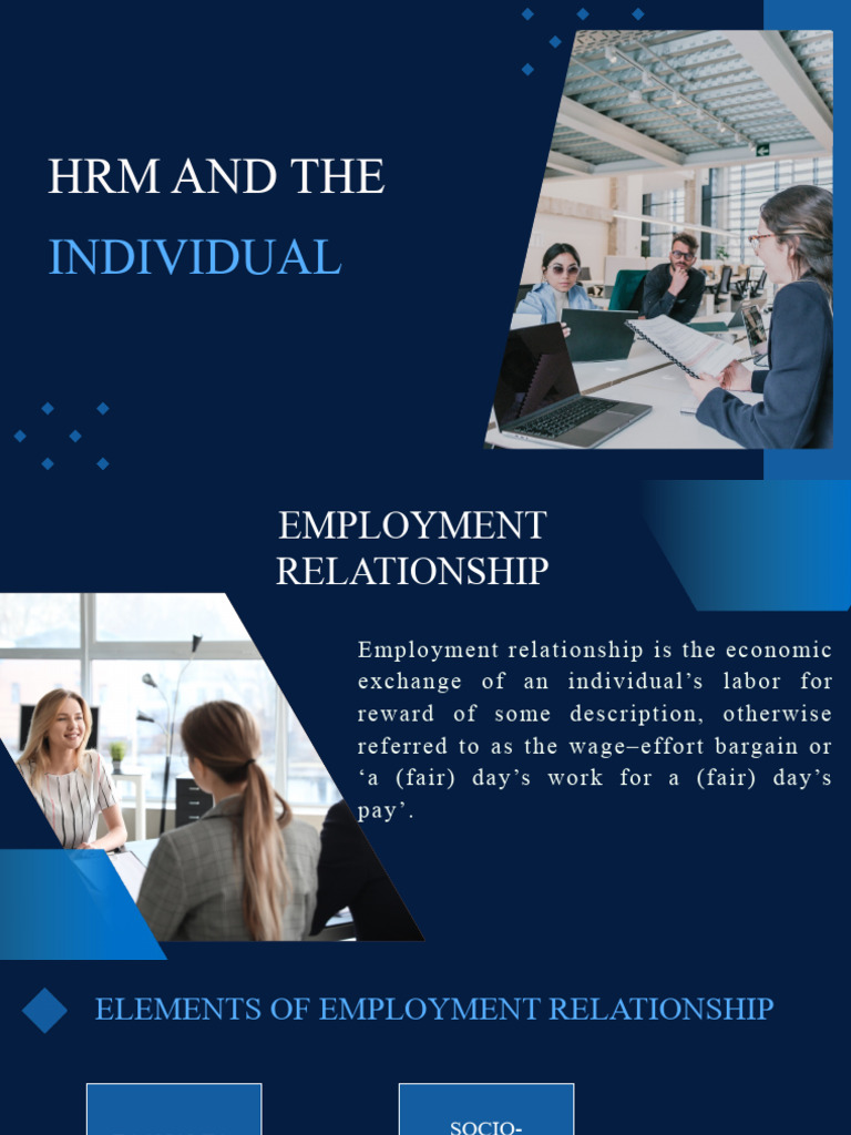 2 HRM and The Individual | PDF | Employment | Motivation