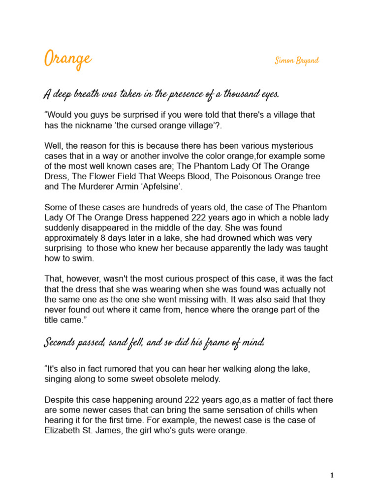 Orange | PDF | Color