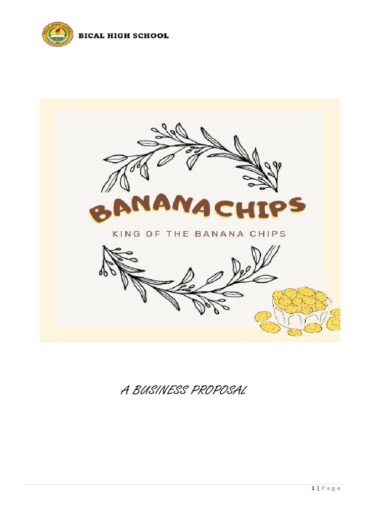 projectproposal-2 | PDF | Banana | Foods