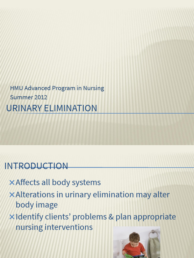 Urinary Elimination | PDF | Urine | Urinary System
