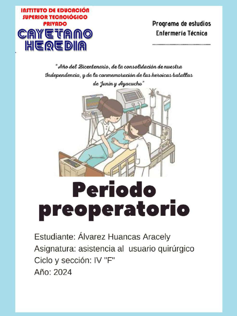 Guia04 de La Fase Preoperatorio | PDF