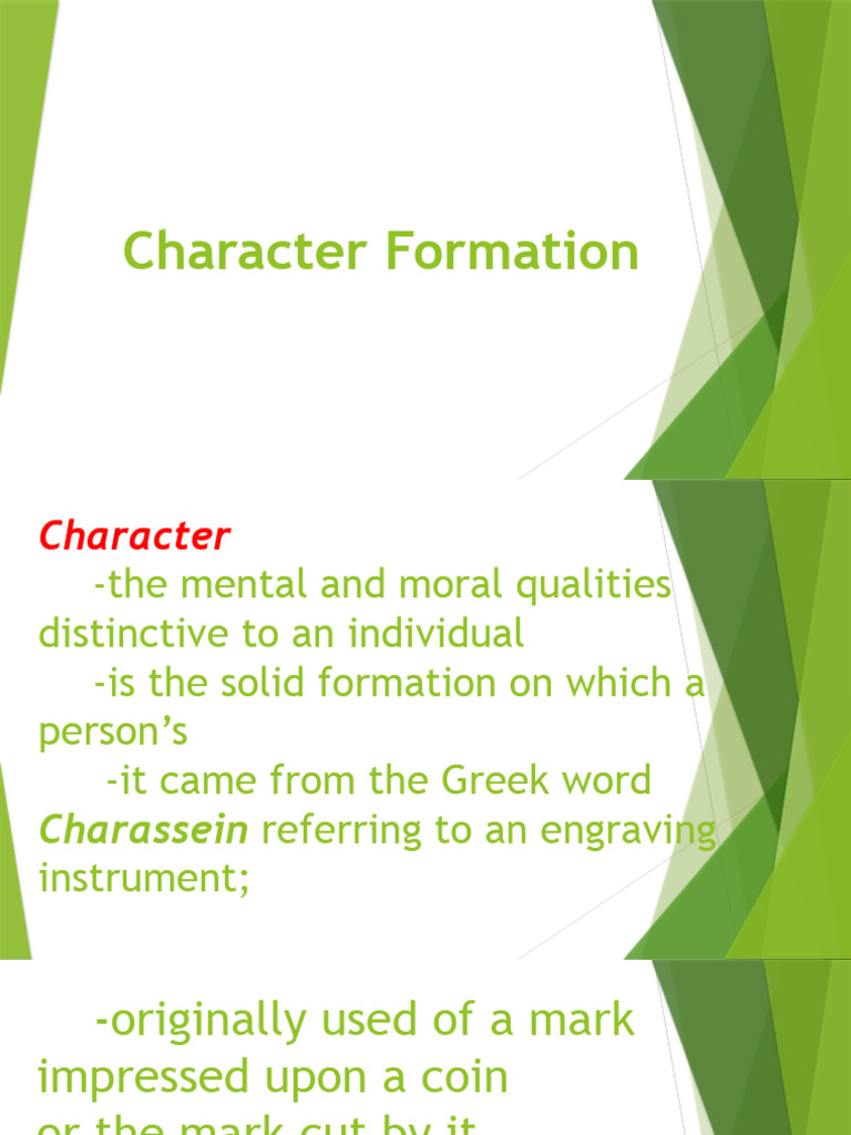 Understanding Character Formation Factors | PDF | Self-Improvement