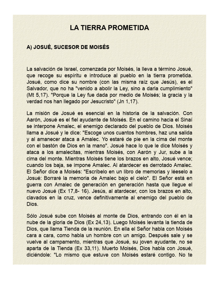 La Tierra Prometida | Descargar gratis PDF | Sansón | Joshua
