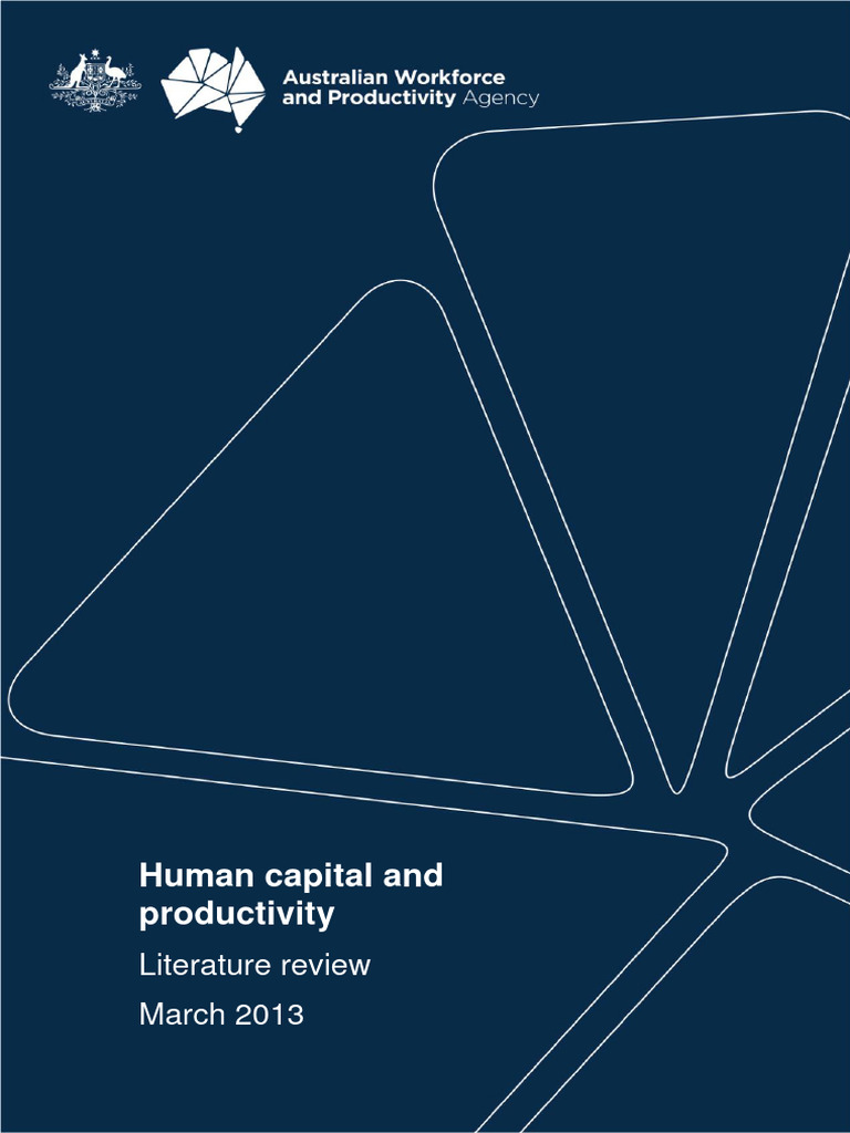 Human Capital and Productivity Literature Review March 2013 | PDF ...