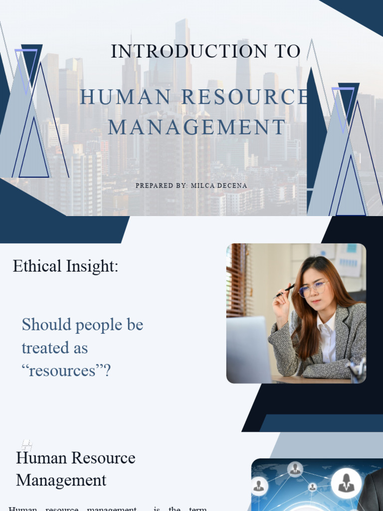 Introduction To HRM | PDF | Human Resource Management | Human Resources