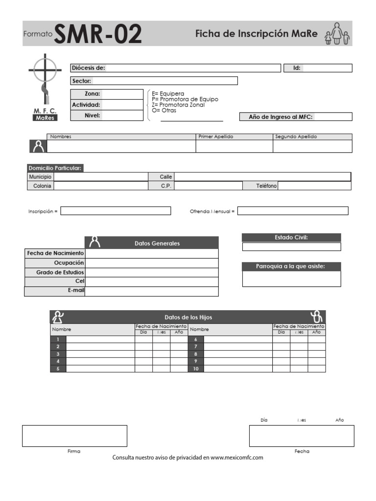 FORMATO - SMR-02 MaRe | PDF | Privacidad