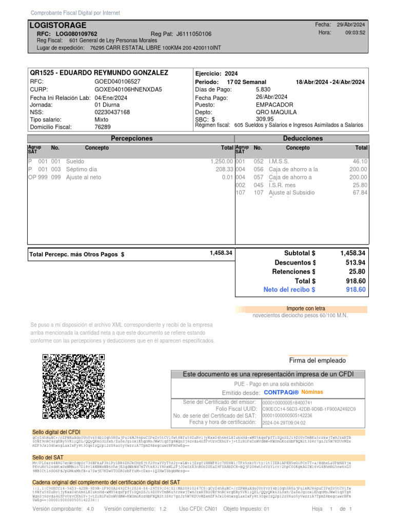 Re0106s2024 17 QR1525 2C9 | PDF