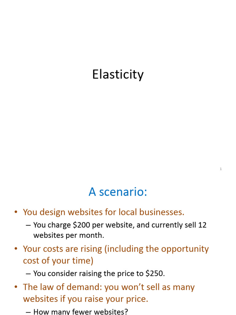 Understanding Price Elasticity of Demand | PDF | Elasticity (Economics ...