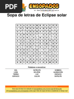 Sopa de Letras: Desastres Naturales | PDF