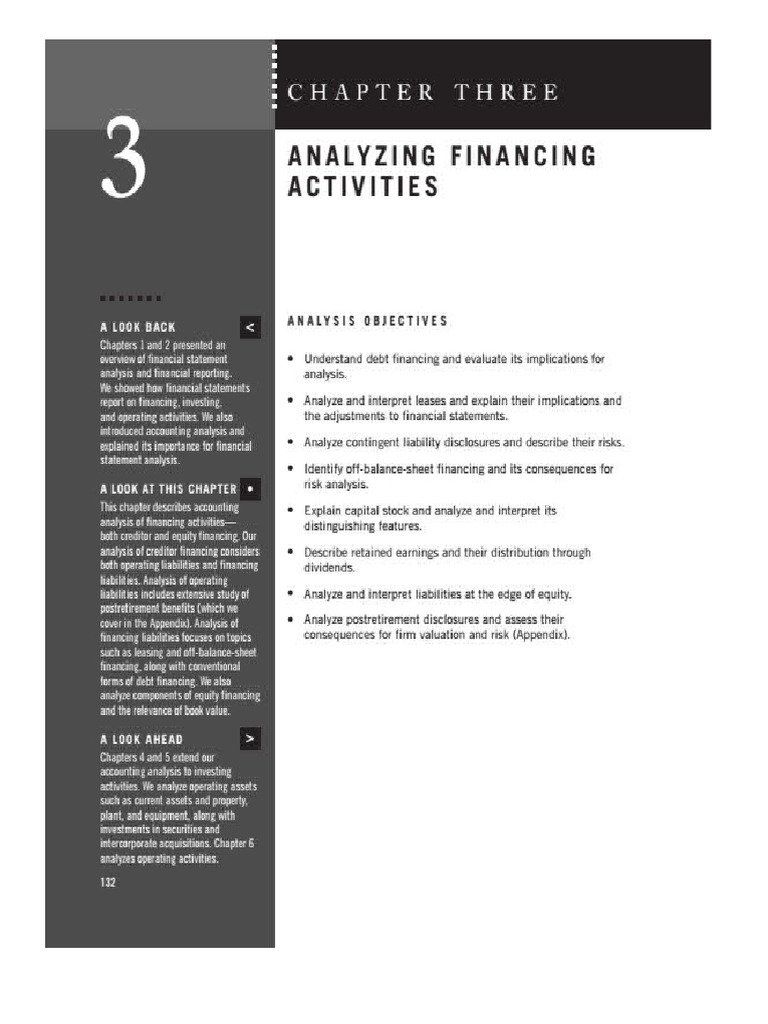 Iv. Analyzing Financing Activities | PDF