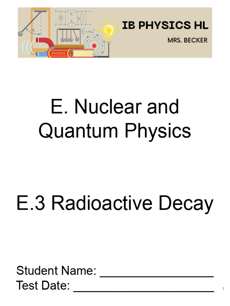 Radioactive Decay | PDF | Radioactive Decay | Neutron