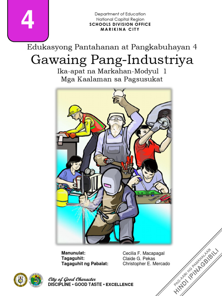 EPP4 - IA - Q4 - Mod1 - Mga Kaalaman at Kasanayan Sa Pagsusukat - v6 | PDF