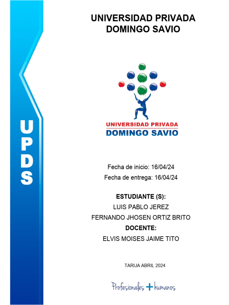 Carátula Upds 2024 | PDF