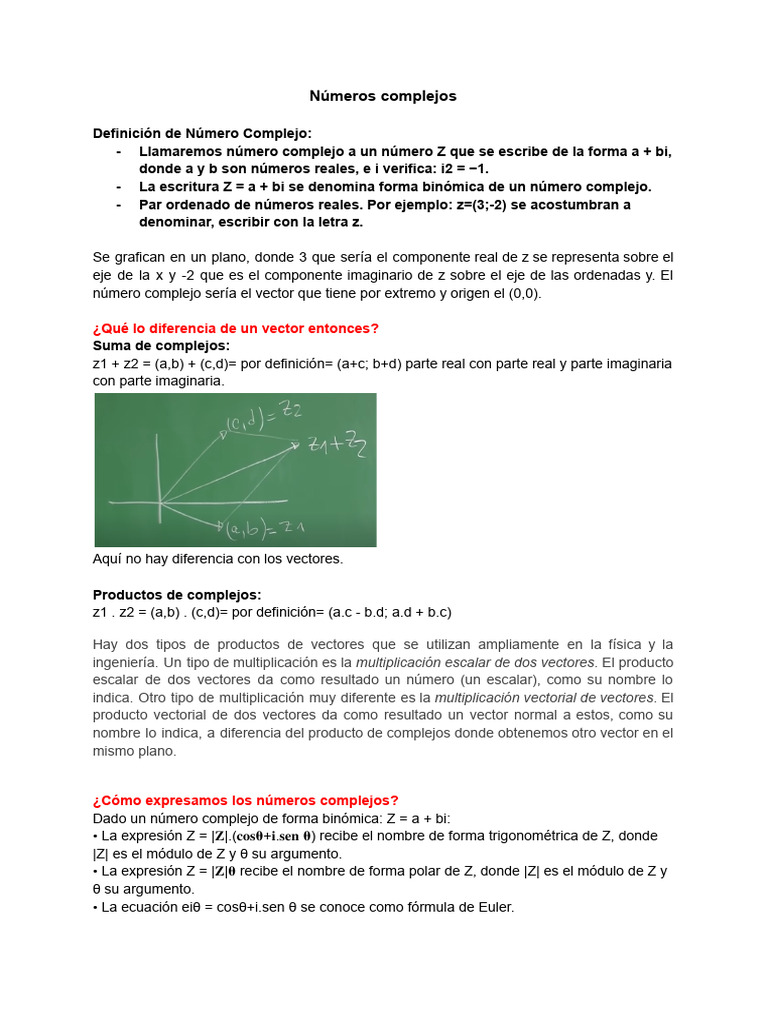 Números Complejos | PDF | Armónico | Número complejo
