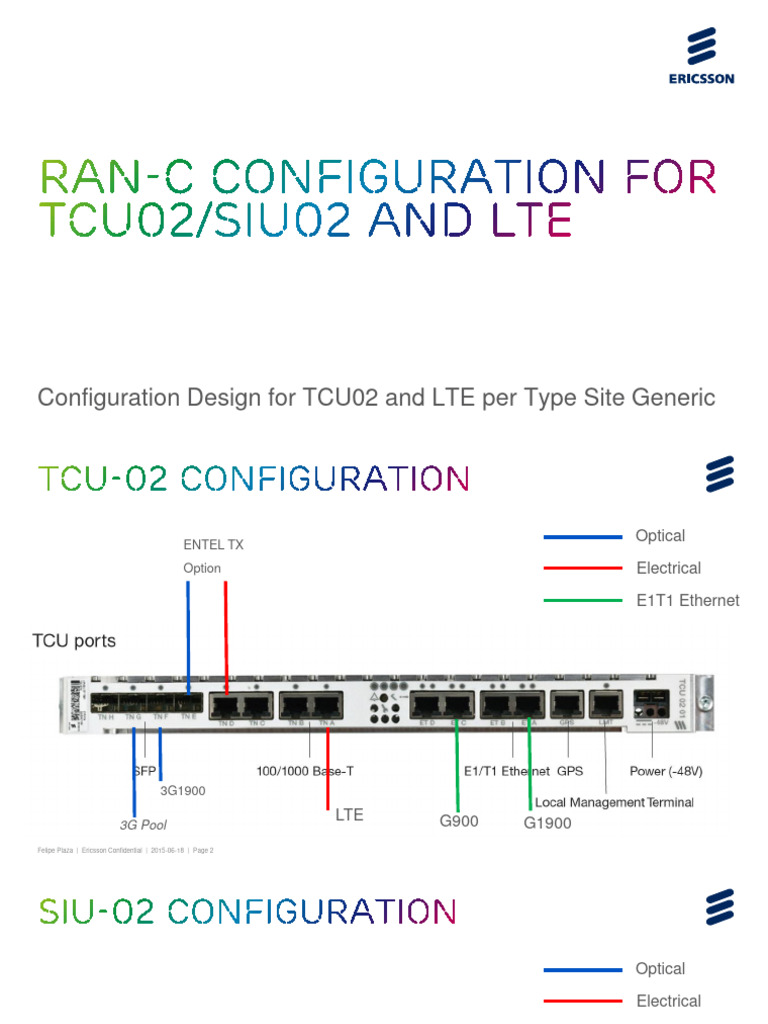 RANC Configuration For TCU02 and LTE Revc | PDF | Computer Networking | Telecommunications