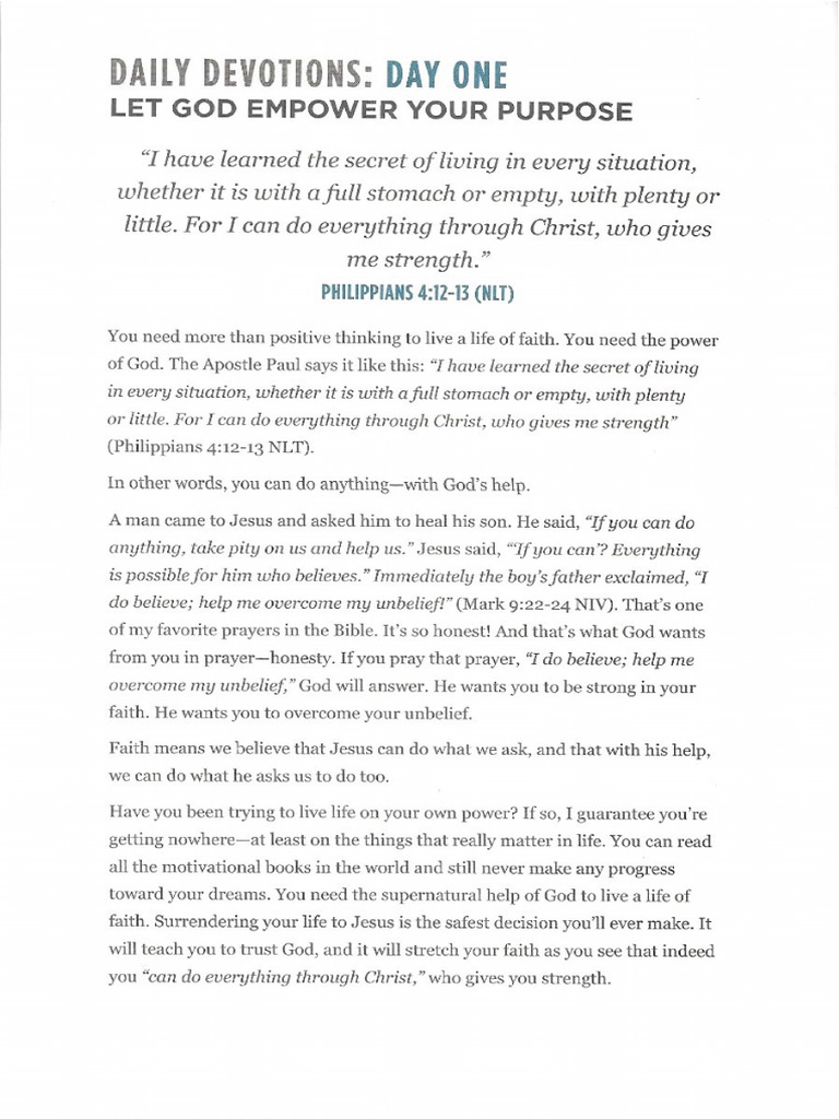 Daring Faith - 40 Daily Devotions | PDF