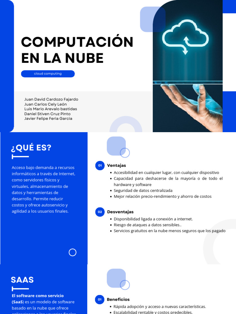 Computación en La Nube | Descargar gratis PDF | Computación en la nube | Software como servicio