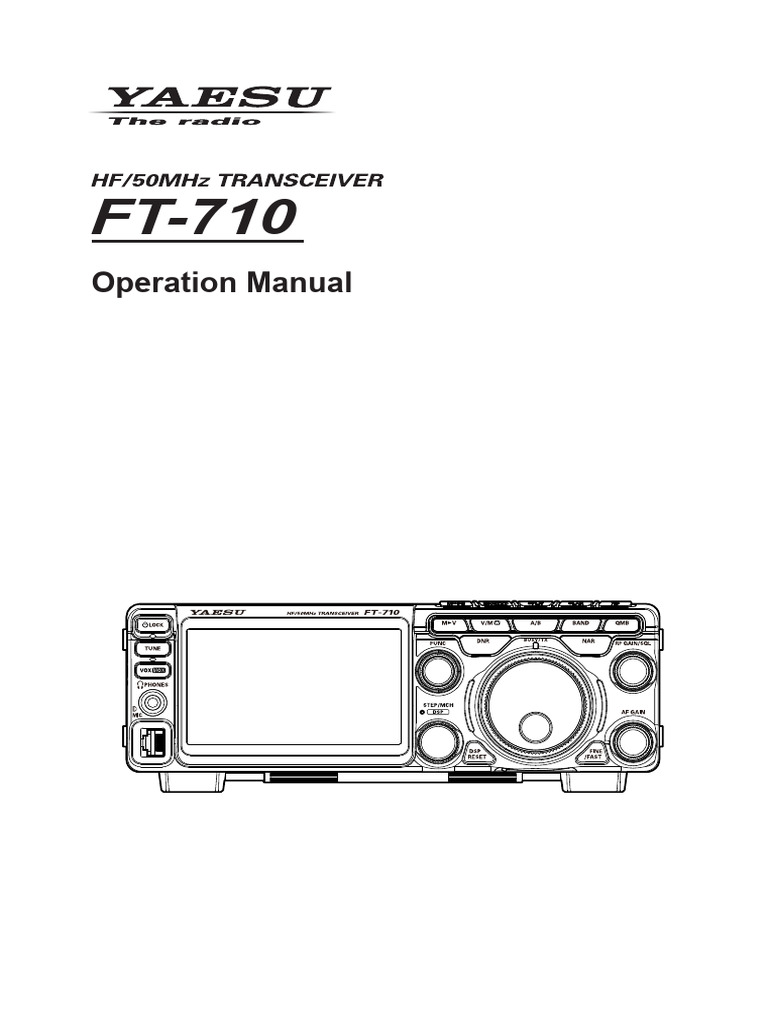 FT 710 Manual | Download Free PDF | Antenna (Radio) | Analog To Digital ...