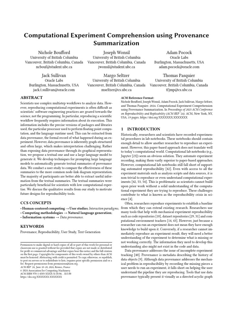 ACM REP24 Paper Submission | PDF | Data | Information