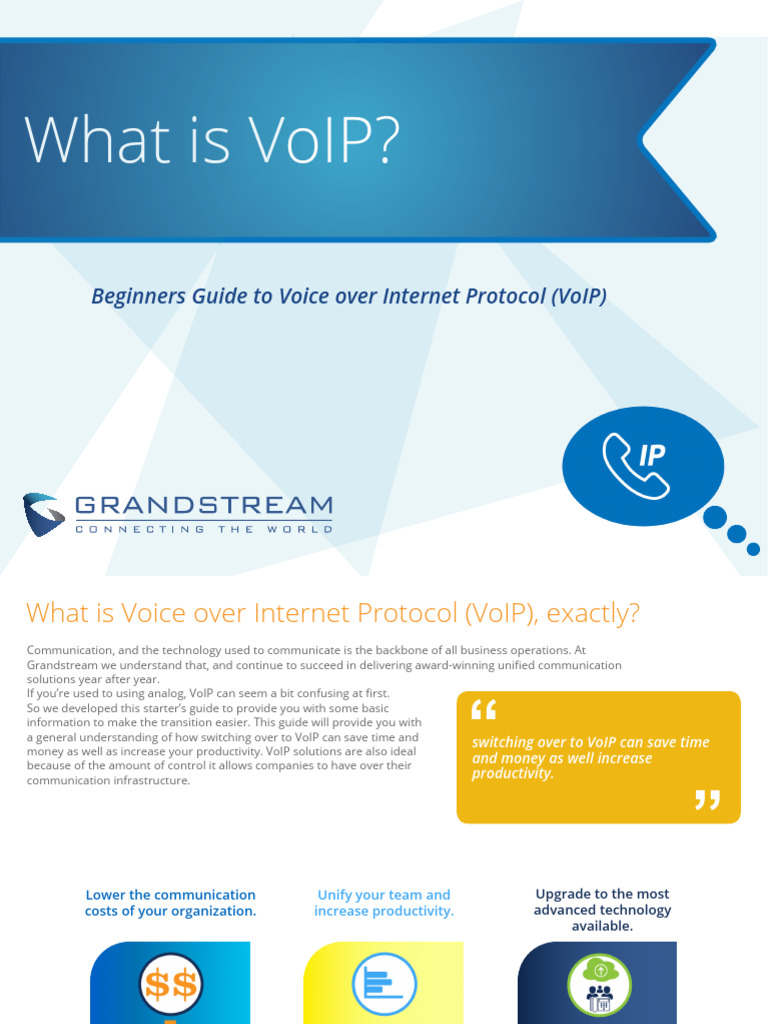 VoIP Guide | PDF | Voice Over Ip | Computer Network