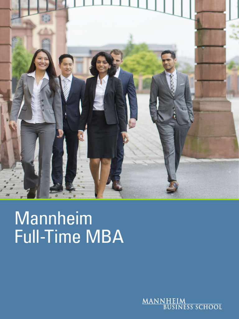 Brochure Mannheim Full-Time MBA Intake 2024 | PDF | Master Of Business ...