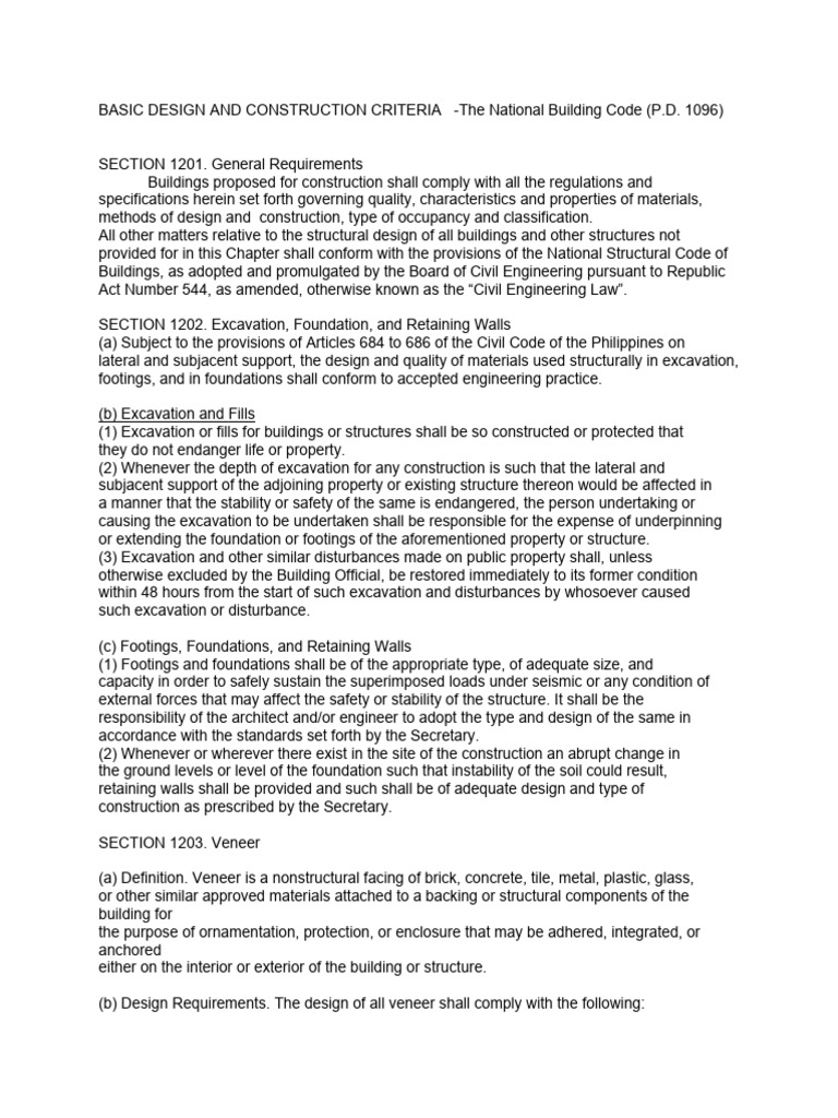 Basic Design Criteria New | PDF | Door | Flood