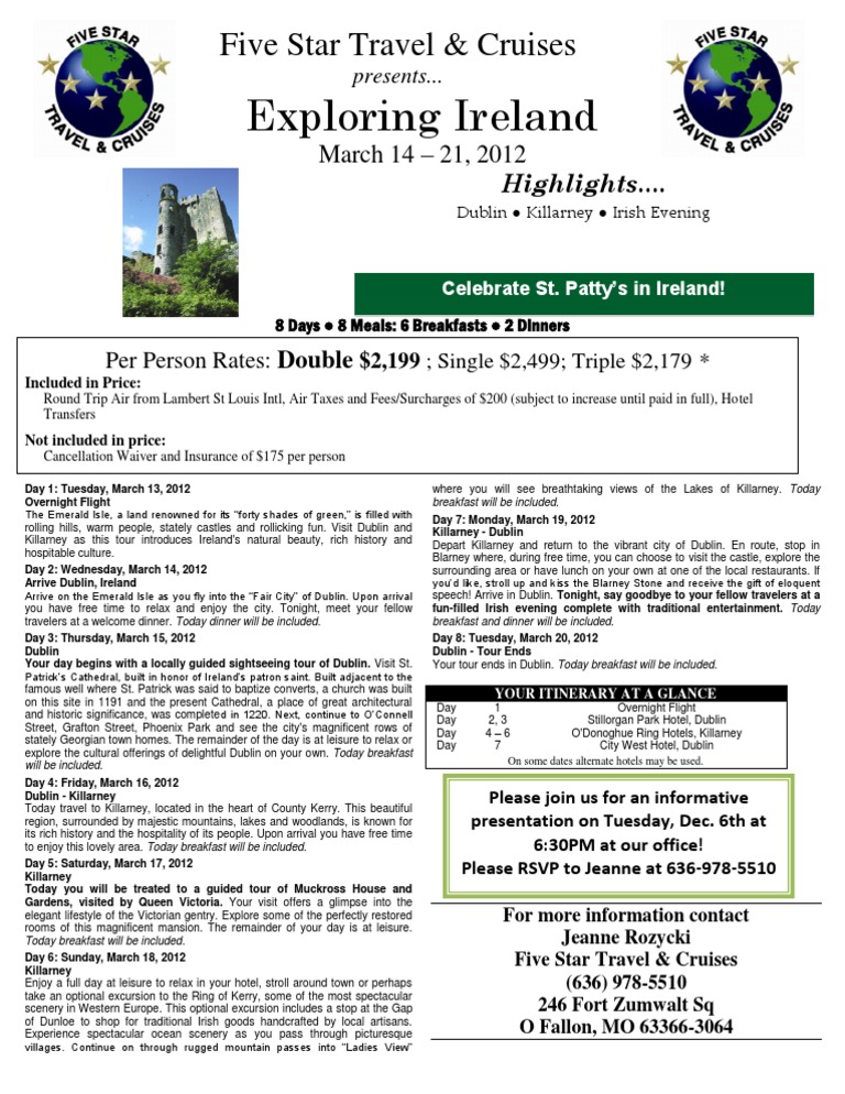 Flyer | PDF | Ireland | Dublin