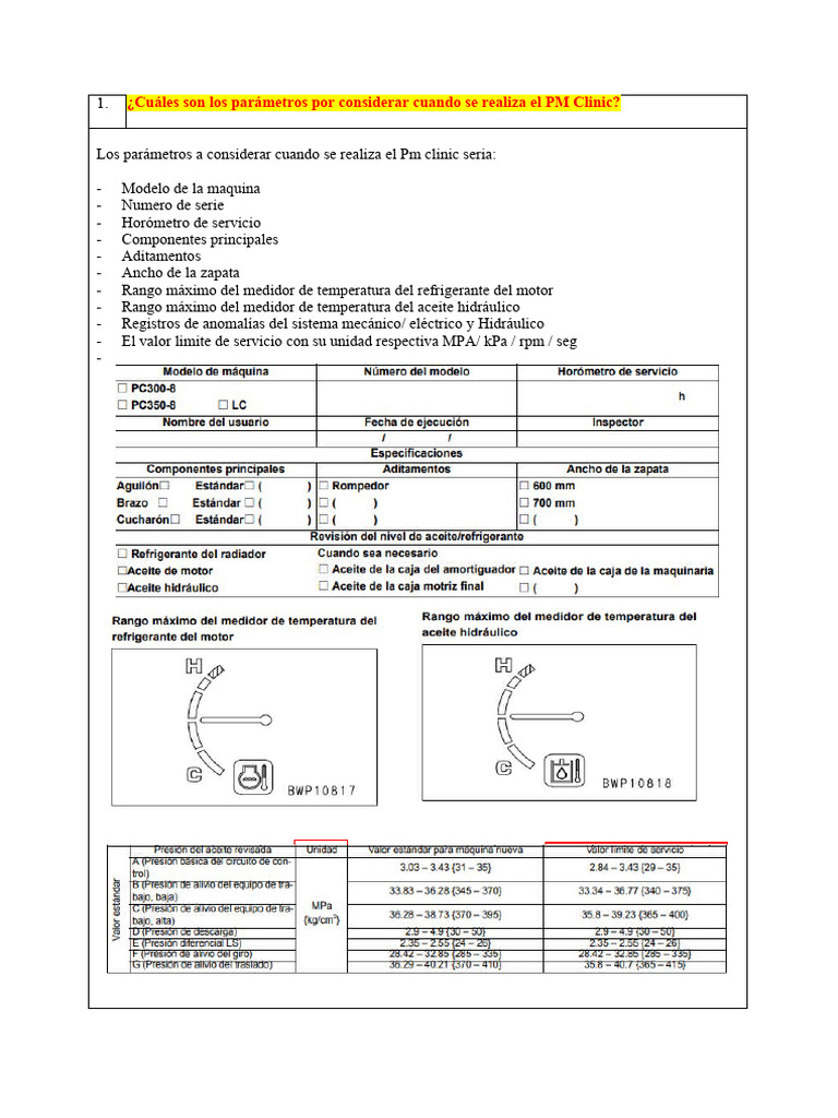 ¿Cuáles Son Los Parámetros Por Considerar Cuando Se Realiza El PM ...