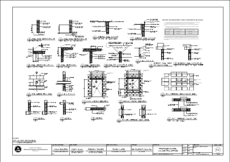 Proposed Chapel (Nia Central Office) : Notes On Masonry and Concrete ...